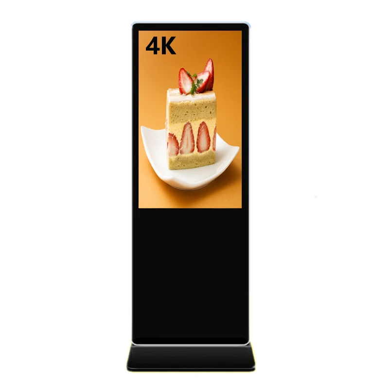 55 Inch Wifi 4k 2k Lcd Digital Signage Android Player Floor Stand Touch ...