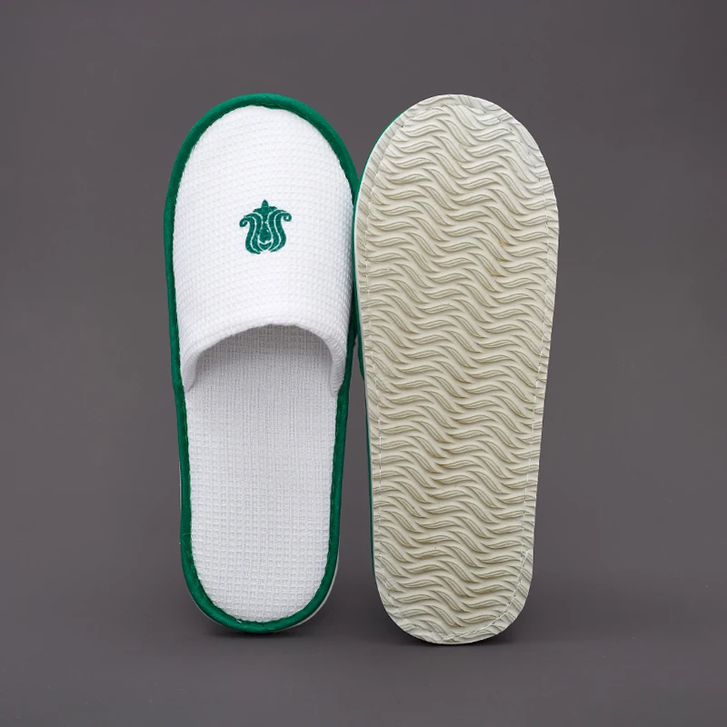 Alibaba.com: Cheap disposable closed toe slippers with white waffle EVA ...