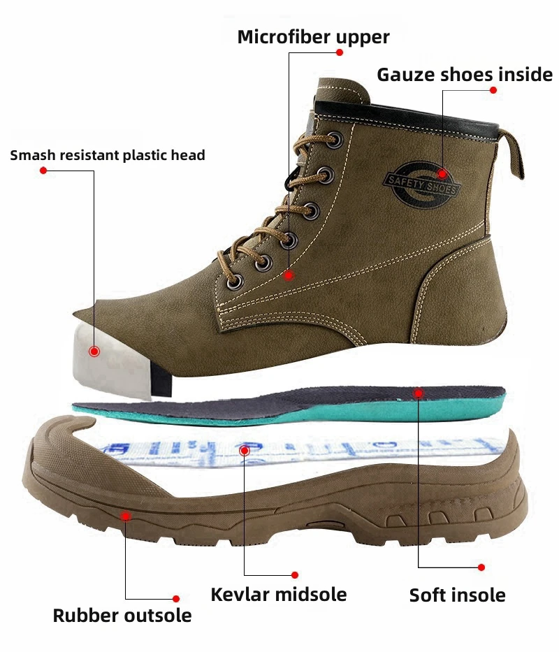 Insulated Microfiber Leather Boots6kv Safety Functional For Winter ...