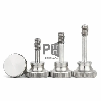 Curtain Wall Glass Lock 304 Stainless Steel Knurl High Step Head Hand Tighten Thumb Screws With ...