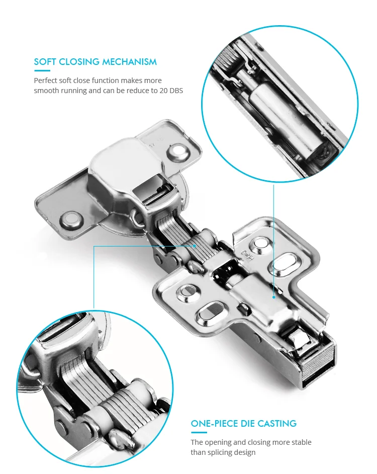 TOPCENT Kitchen Hinges - Soft Closing Cabinet Door Hinges