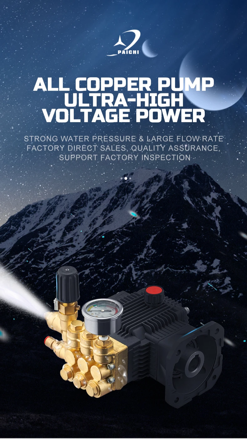 Hot Selling Electric High Pressure Pump 170bar Triplex Plunger Water ...