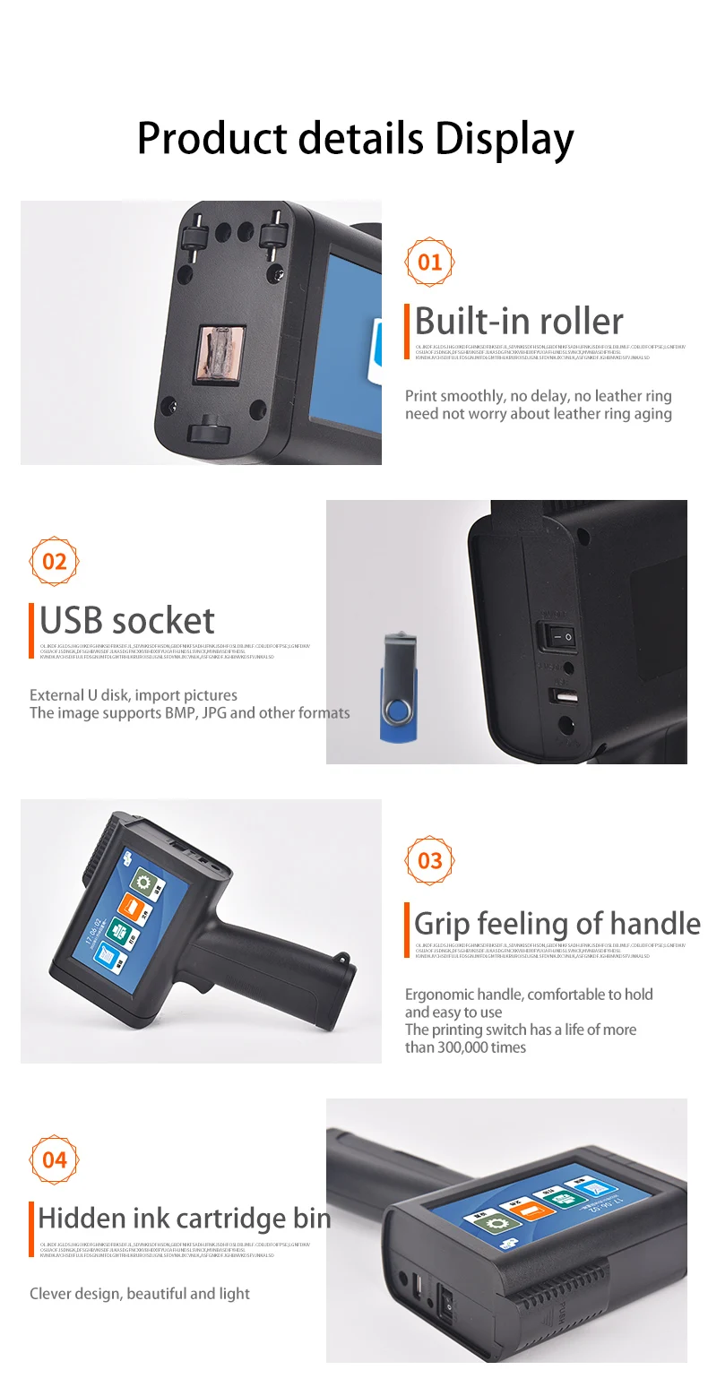 M10 Thermal Inkjet Printer Portable Handheld Batch Expiry Date Coding ...