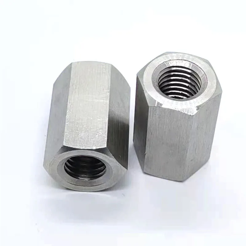 M6/m8/m10/m12/m14/m16/m18/m20 Carbon Steel Galvanized Rod Coupling Hex Nut Steel Galvanized Long ...