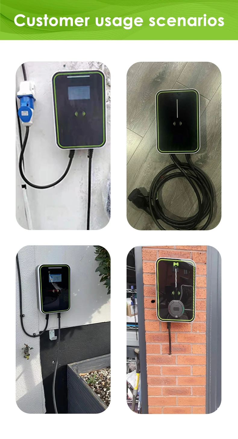 Ev Charger Evse Wallbox Electric Vehicle Charging Station With Type 2 ...