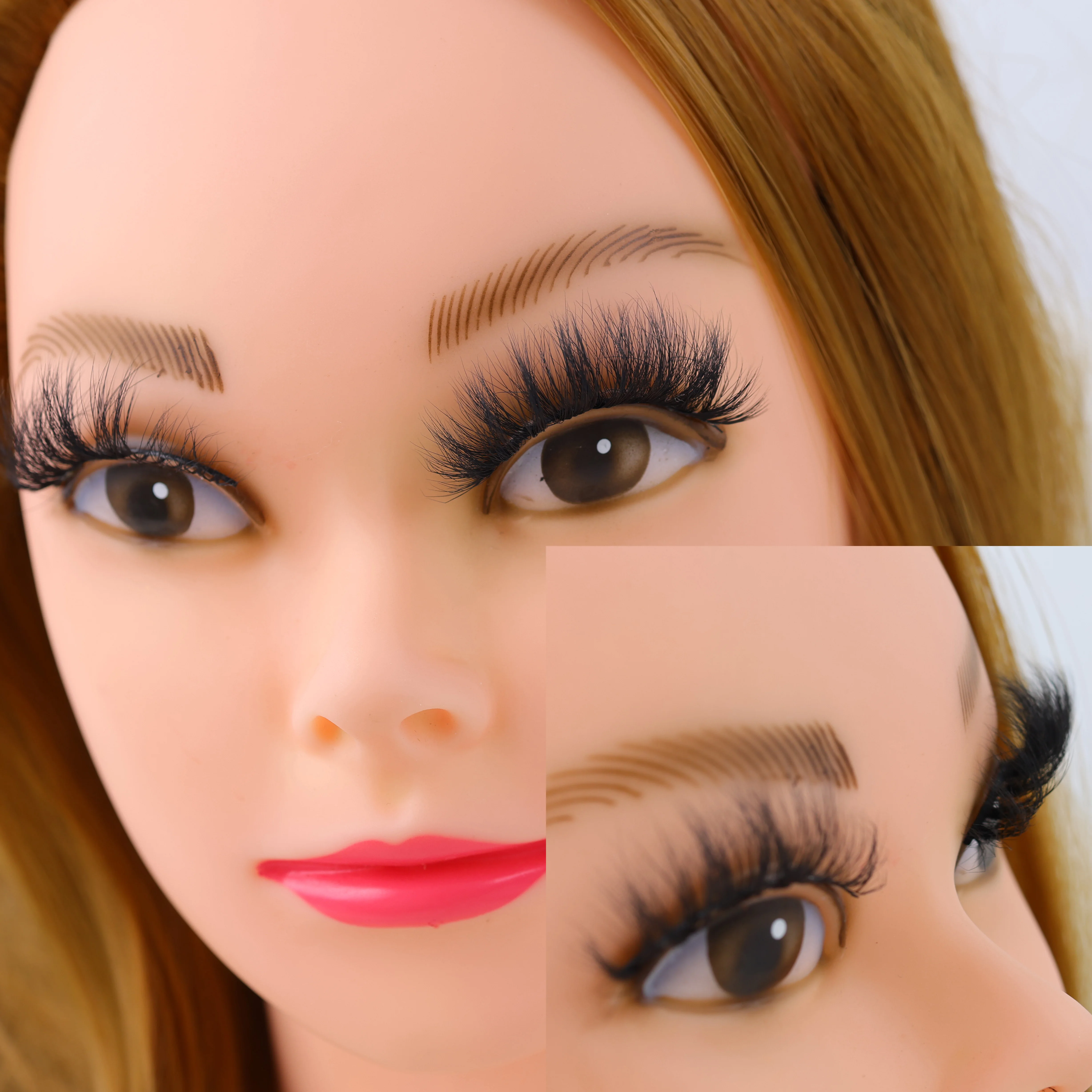 Wholesale Fluffy 100% Real Mink Lashes Private Label Custom 12-15mm ...