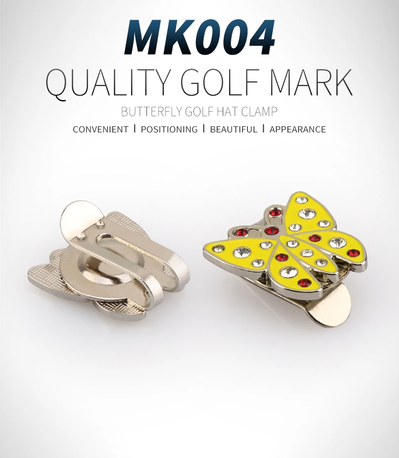 PGM MK004 oem golf ball marker hat clip cute golf marker clip -企业官网