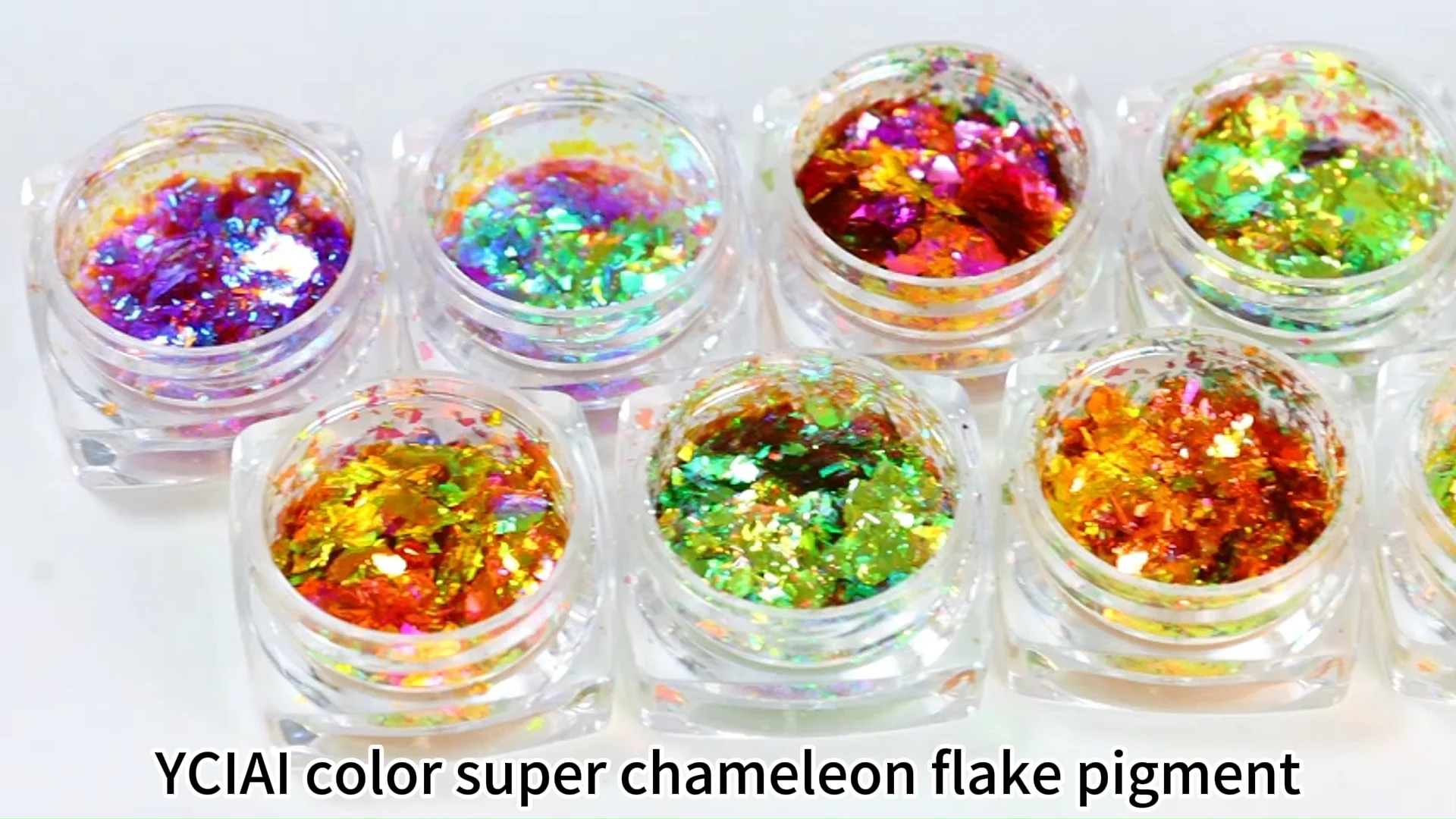 Metallic Foil Makeup Flakes Glitter Chameleon Nail Flakes Chrome Eyes ...