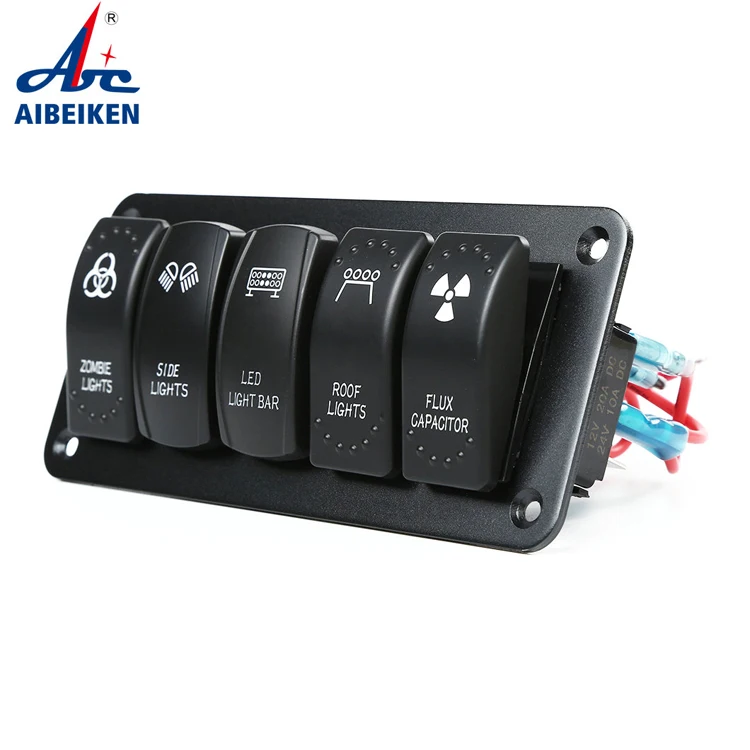 ABILKEEN 5 Gang Rocker Switch - Durable & Versatile Control