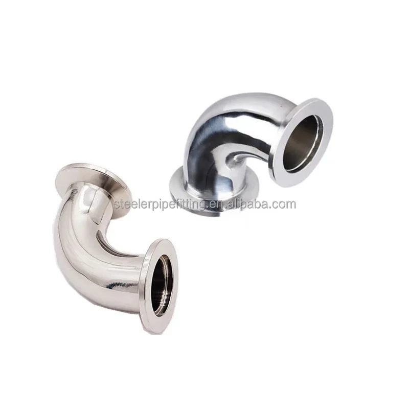 Stainless Steel Sanitary Kf 25 Kf 40 Kf50 90 Degree Elbow - Buy Stainless Steel Kf16 Kf25 Kf40 ...