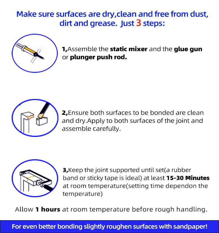 Original Plastic Turbo Bayonet Static Mixer Tube for ARALDITE