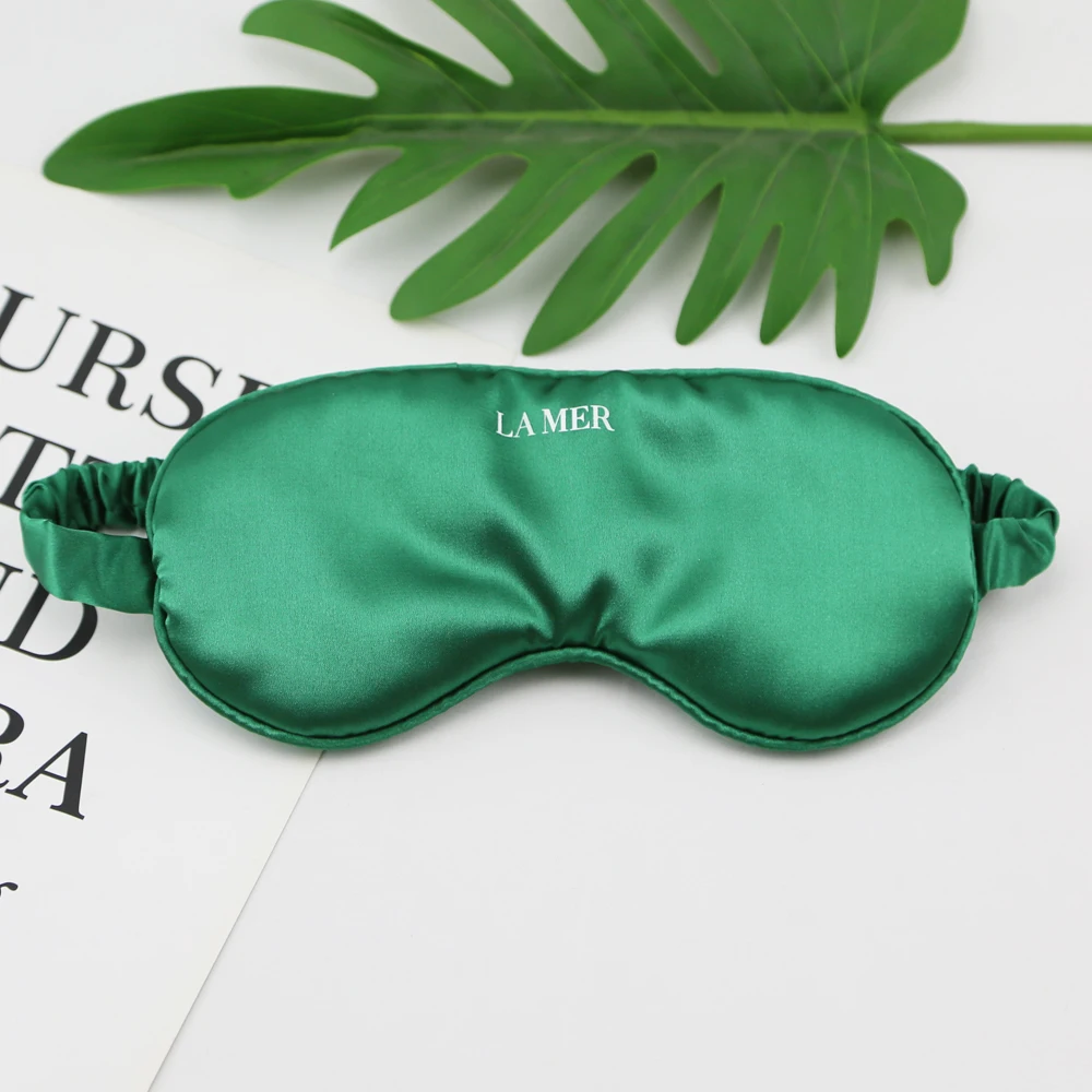 Custom Lamer 100% Mulberry Silk Sleep Eye Mask With Silk Pouch Bag ...