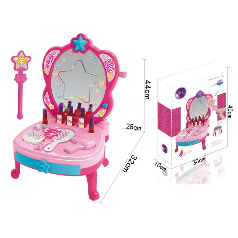 Girls Dressing Table Pink Color For Kids Role Play Pretend Play Toy ...