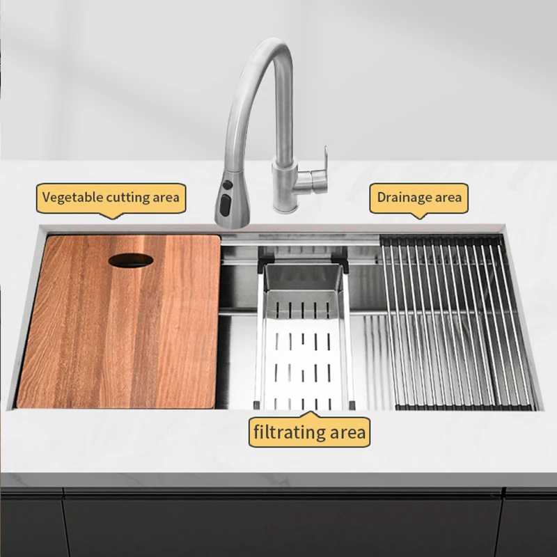 Multifunctional Duplex Large Single Tank Set Kitchen Sink Large Dish ...