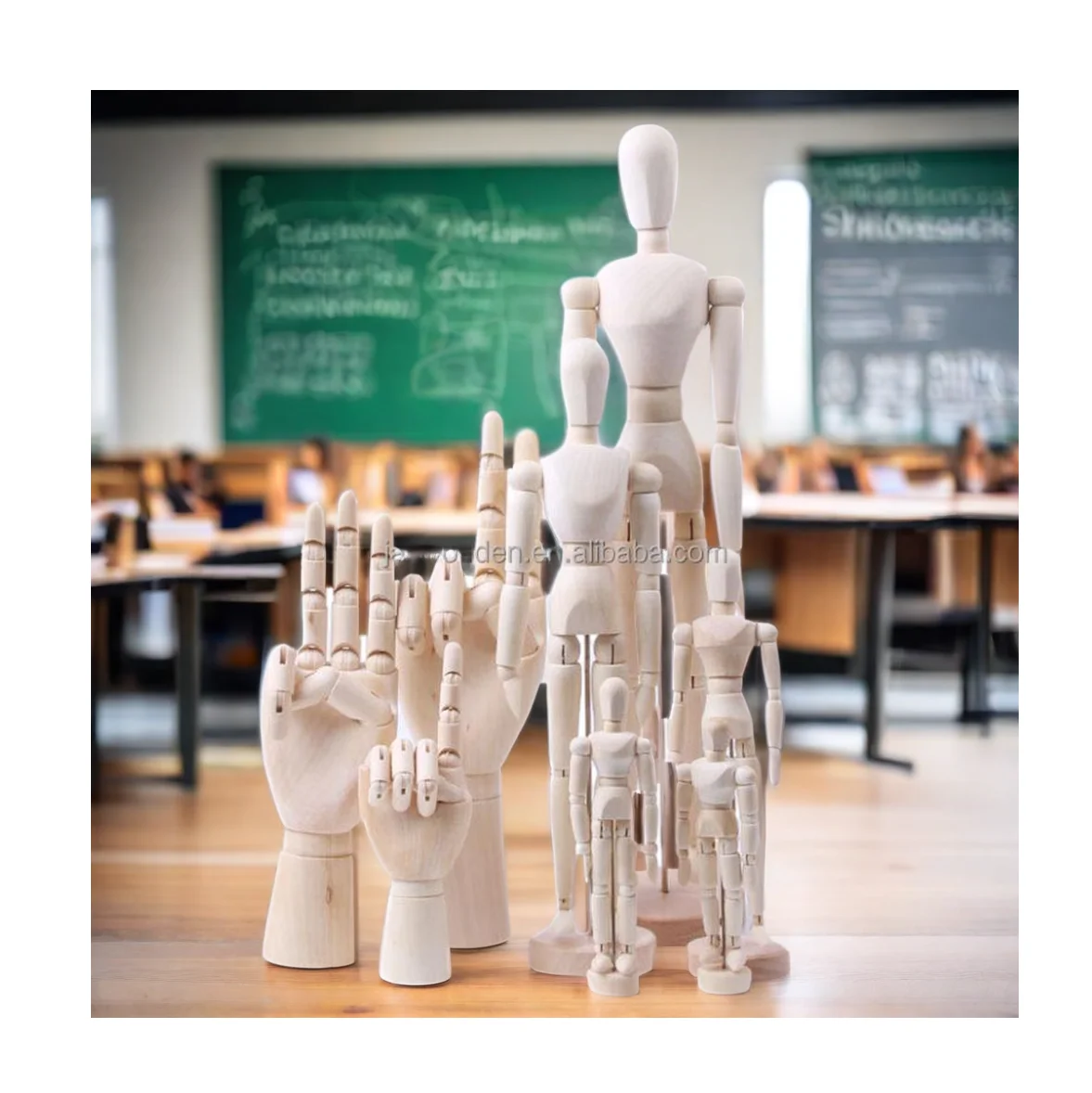 8-12 Inch Adjustable Wooden Mannequin Human Body Model Artists ...