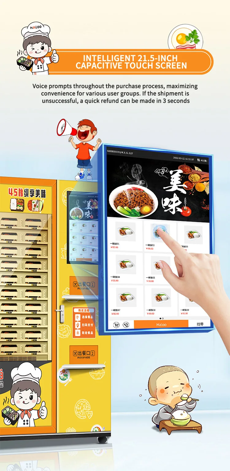 Japanese Box Lunch Vending Machine Food Vending Sandwich Smart ...