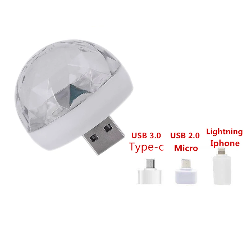 Led Small Magic Ball For Led Stage Light Party Sound Control Mini ...