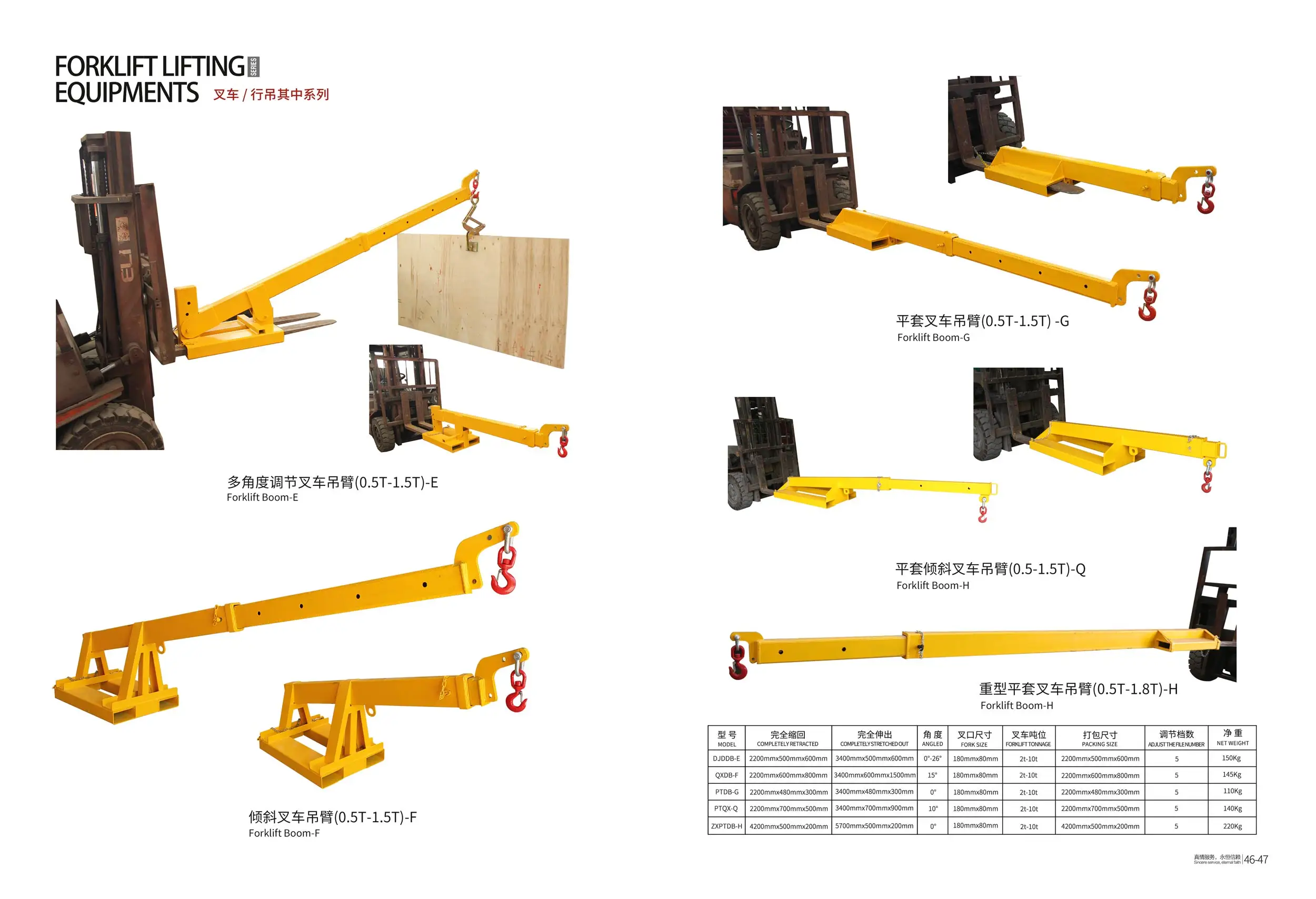 Hot Sale Forklift Attachment Extension Boom Jibs Loading An Unloading ...
