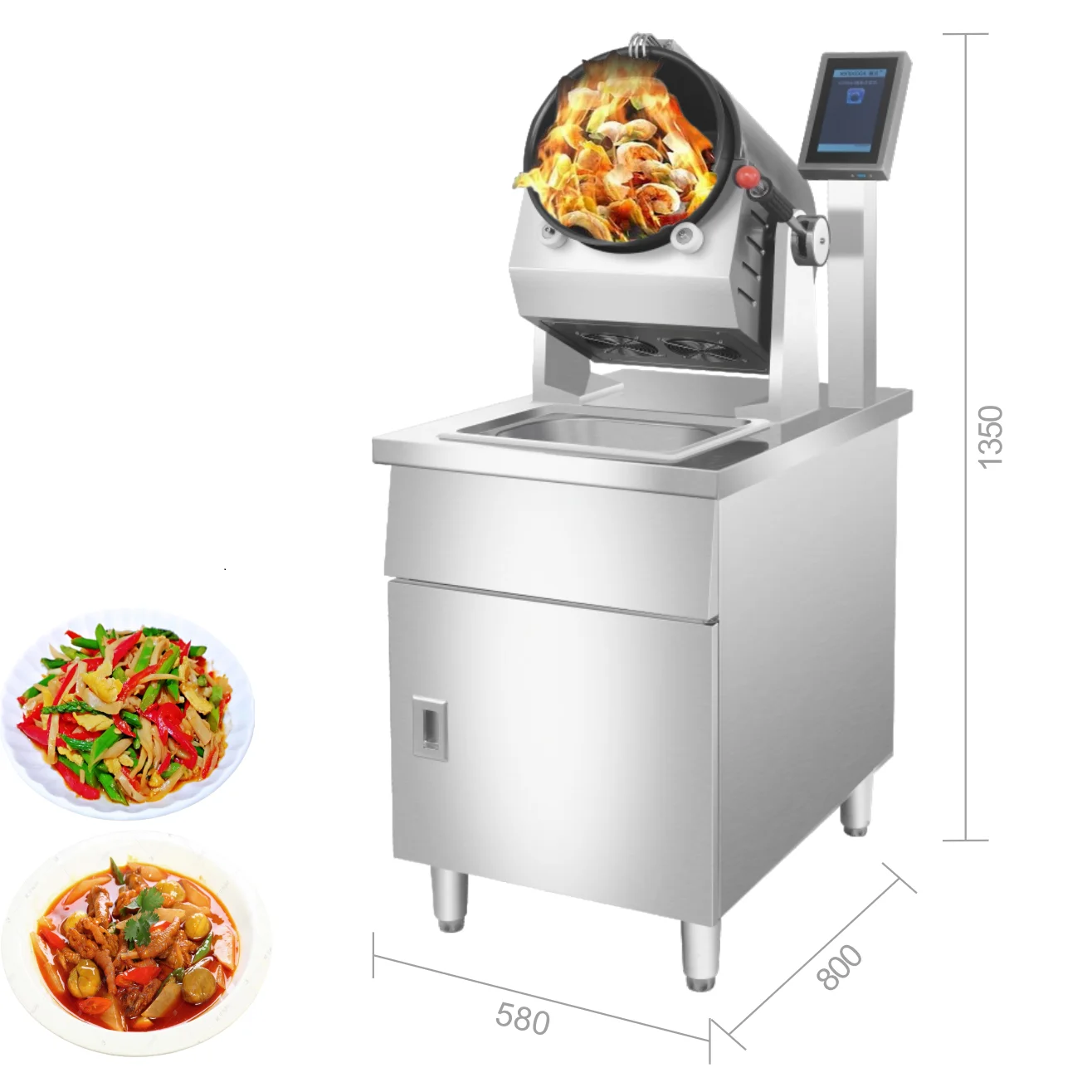 Multifunctional Restaurant Stir Fry Wok Fried Rice Electric Cooking ...