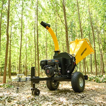 Austter Self-feeding Atv 15hp Gasoline 120mm Wood Chipper Shredder ...
