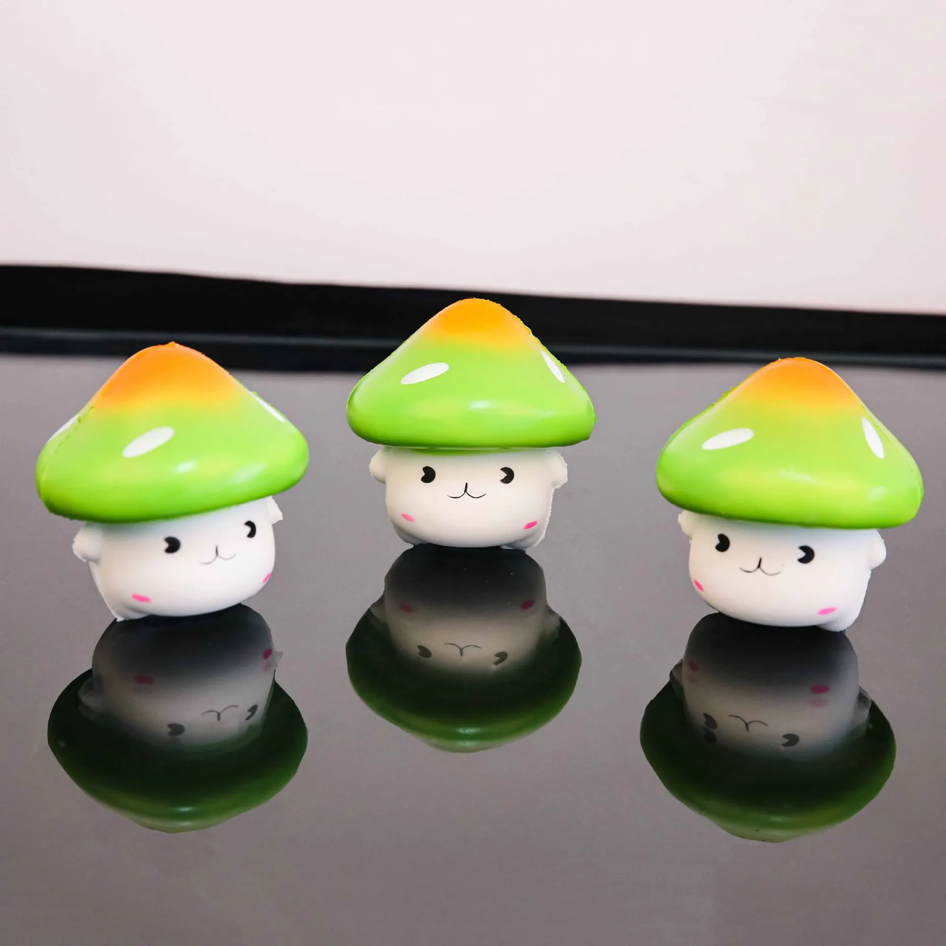 New Cute Pu Foam Cartoon Mushroom Squishy Toy For Kids Adults Slow ...