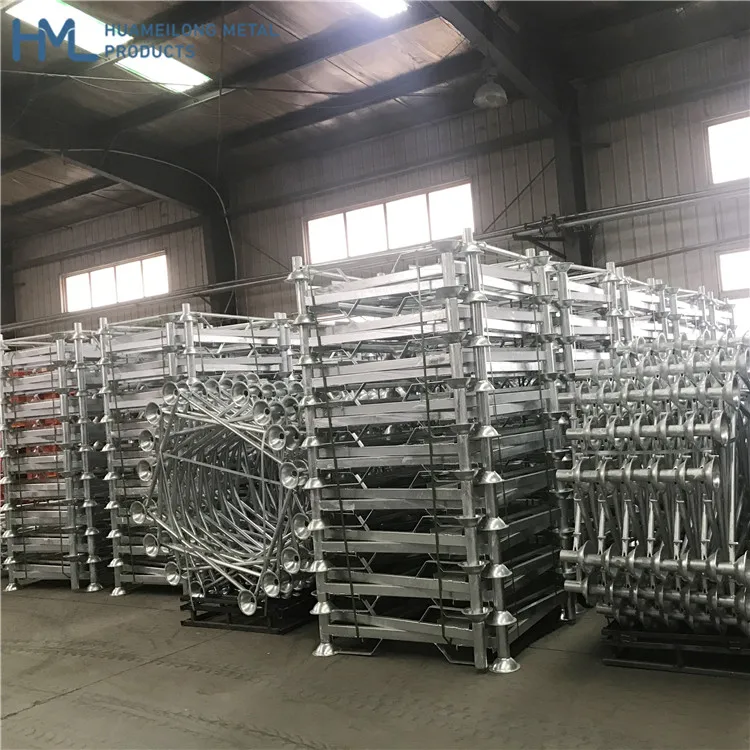 China Industrial Galvanized Stacking Folding Welded Mild Steel Storage ...