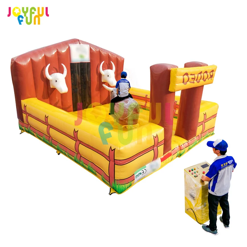 Joyful Fun Hot Sale Customized Inflatable Mechanical Games Rodeo Ride ...