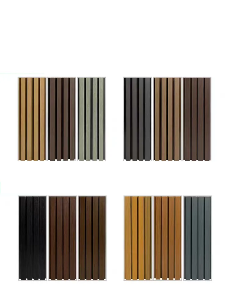 Outdoor Decor Wood Plastic Composite Wpc Coating Cladding Fluted Wall ...