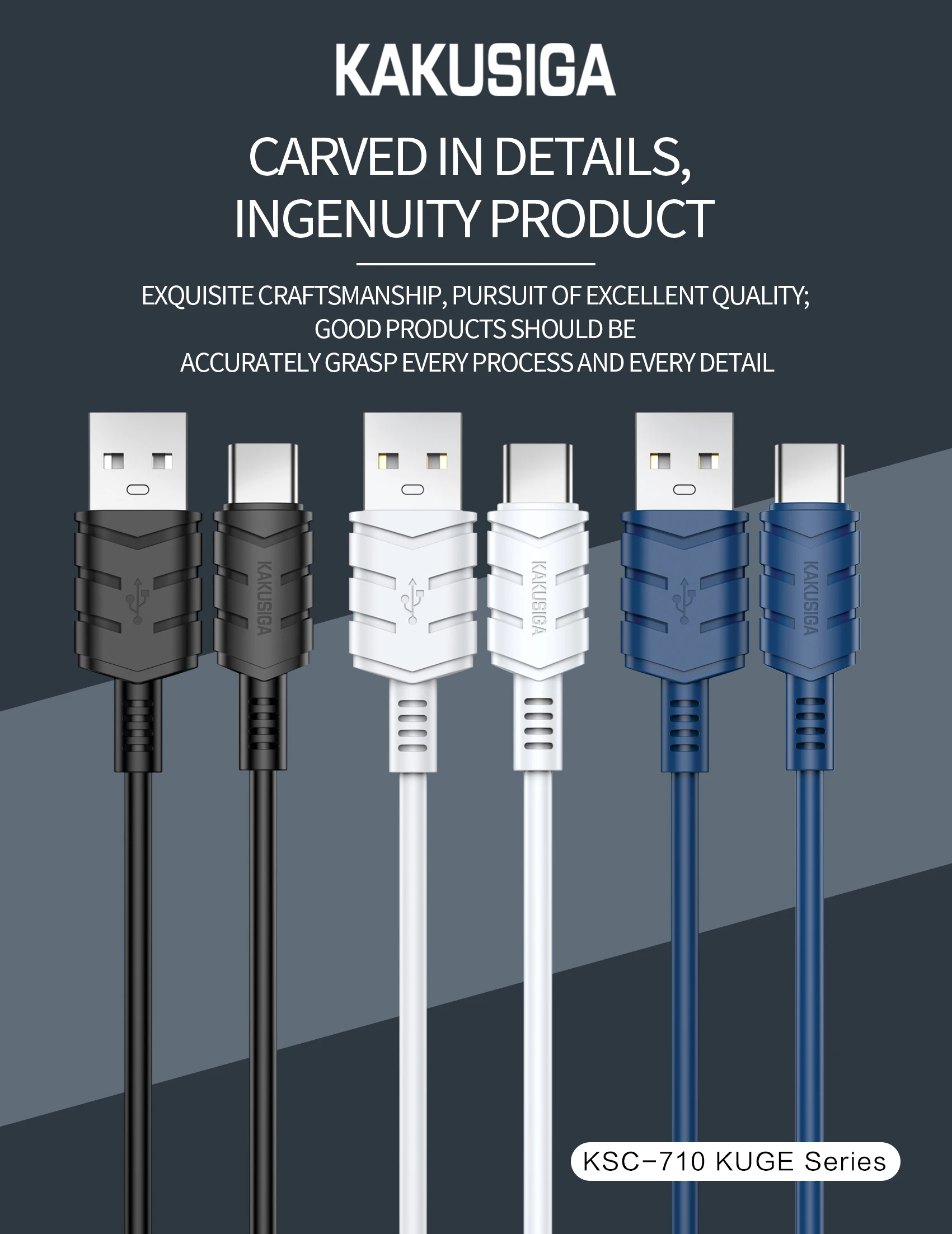 Kakusiga Stable Electric Current Smart Type-c 1.2m Fast Charging Data ...