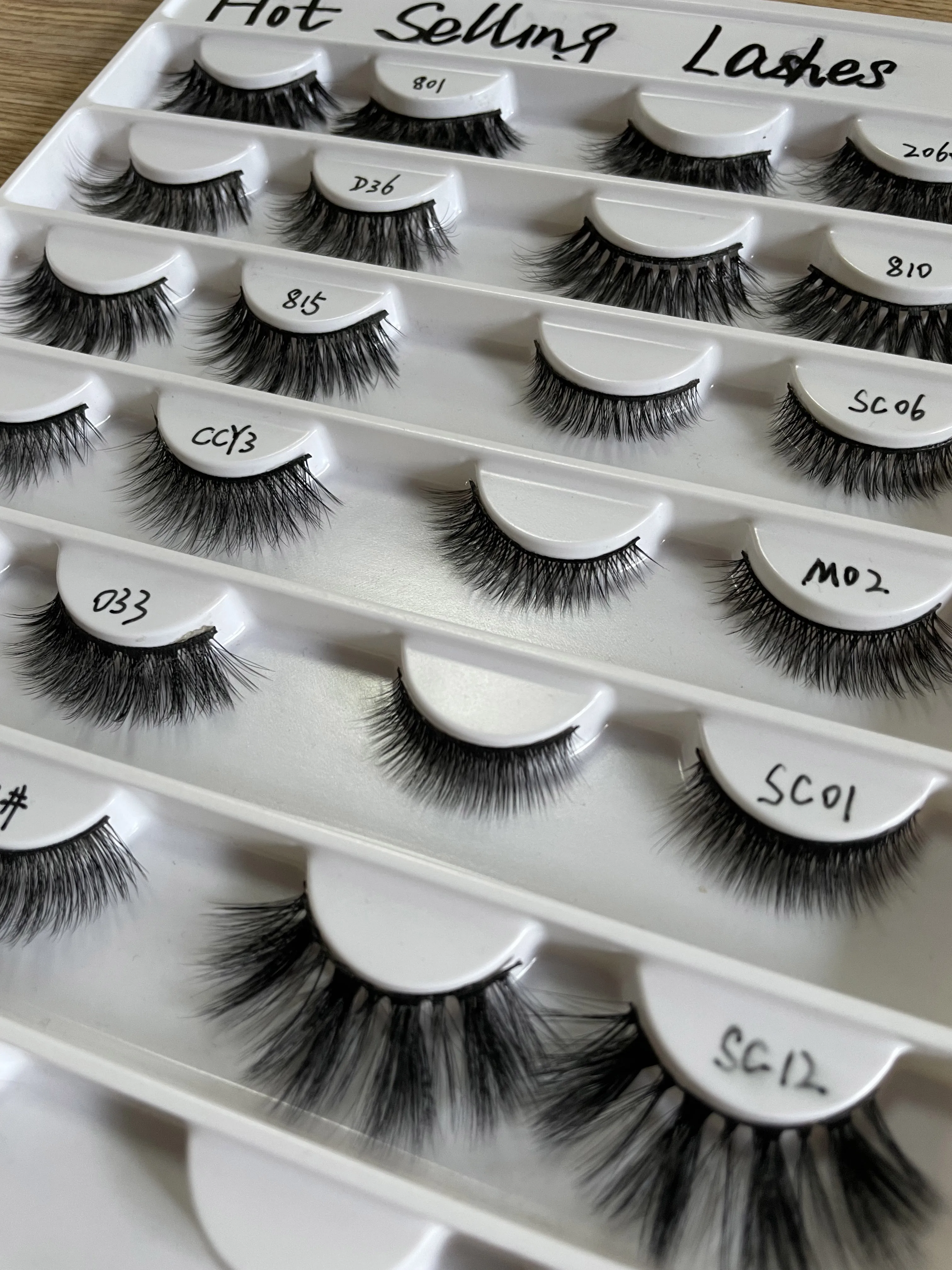 New Aux Custom Boxes Colored Strips Lashes Mink False Eyelash Sets High ...