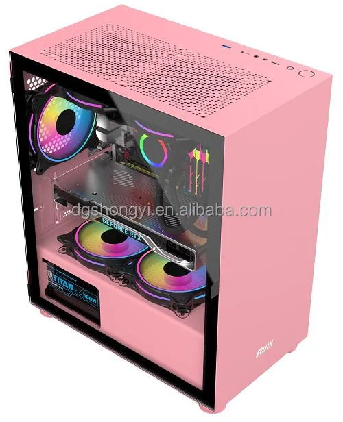 Hongyi OEM Logo M-ATX Cabinet - Gaming PC Case with RGB