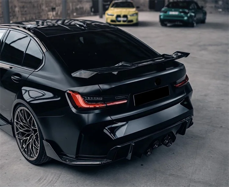 G80 G82 G83 M3 M4 Carbon Fiber Material Rear Replacement Splitter For ...