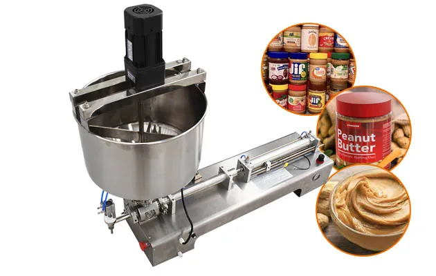 454g Manual Honey Liquid Hummus Jam and Peanut Butter Filling Machine ...