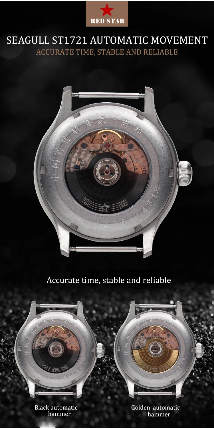 SEAKOSS Men's Automatic Mechanical Watch 1963 GMT Dual Time Zone
