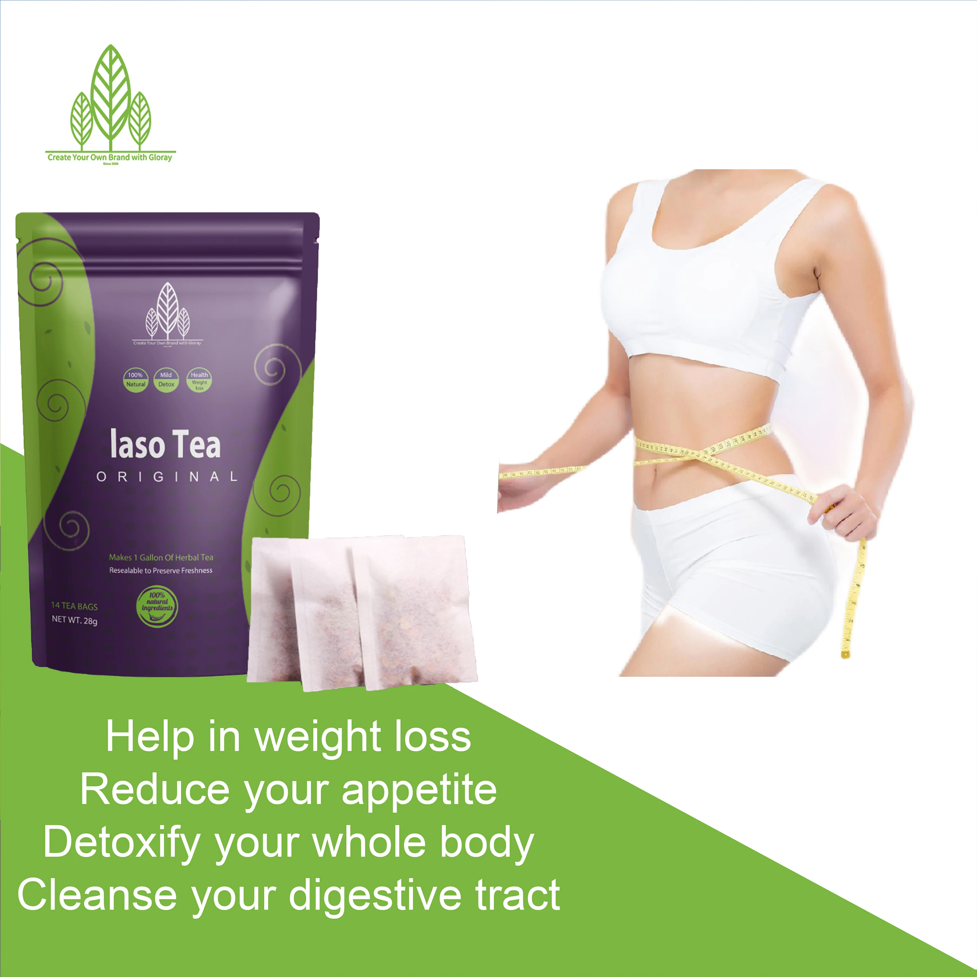 Factory Supply Iaso Tea 14 Days Detox Flat Tummy Herbal Diet Weight ...