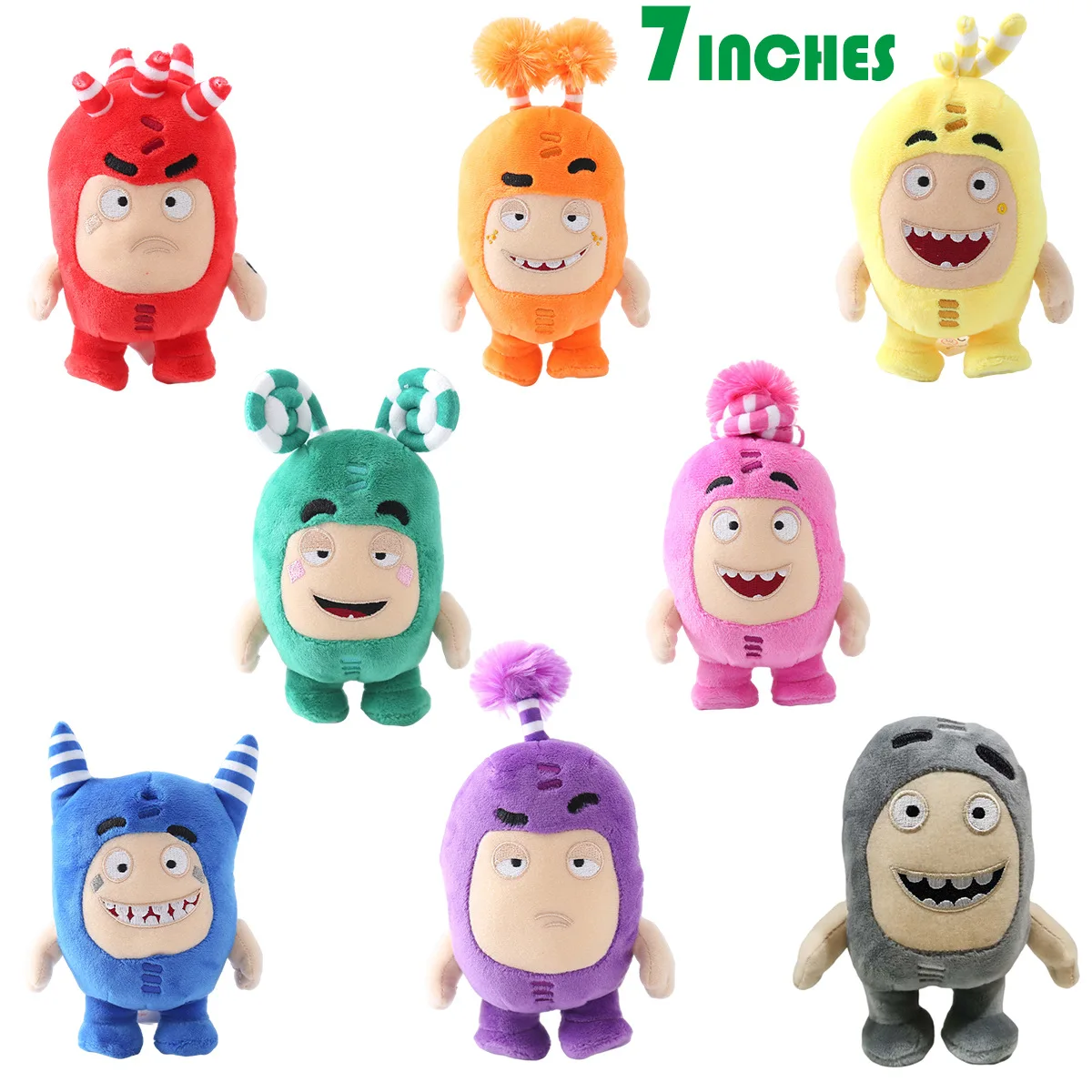 18cm Botu Oddbods Cartoon Fuse Jeff Newt Odd ZEE Bods Stuffed Animals ...