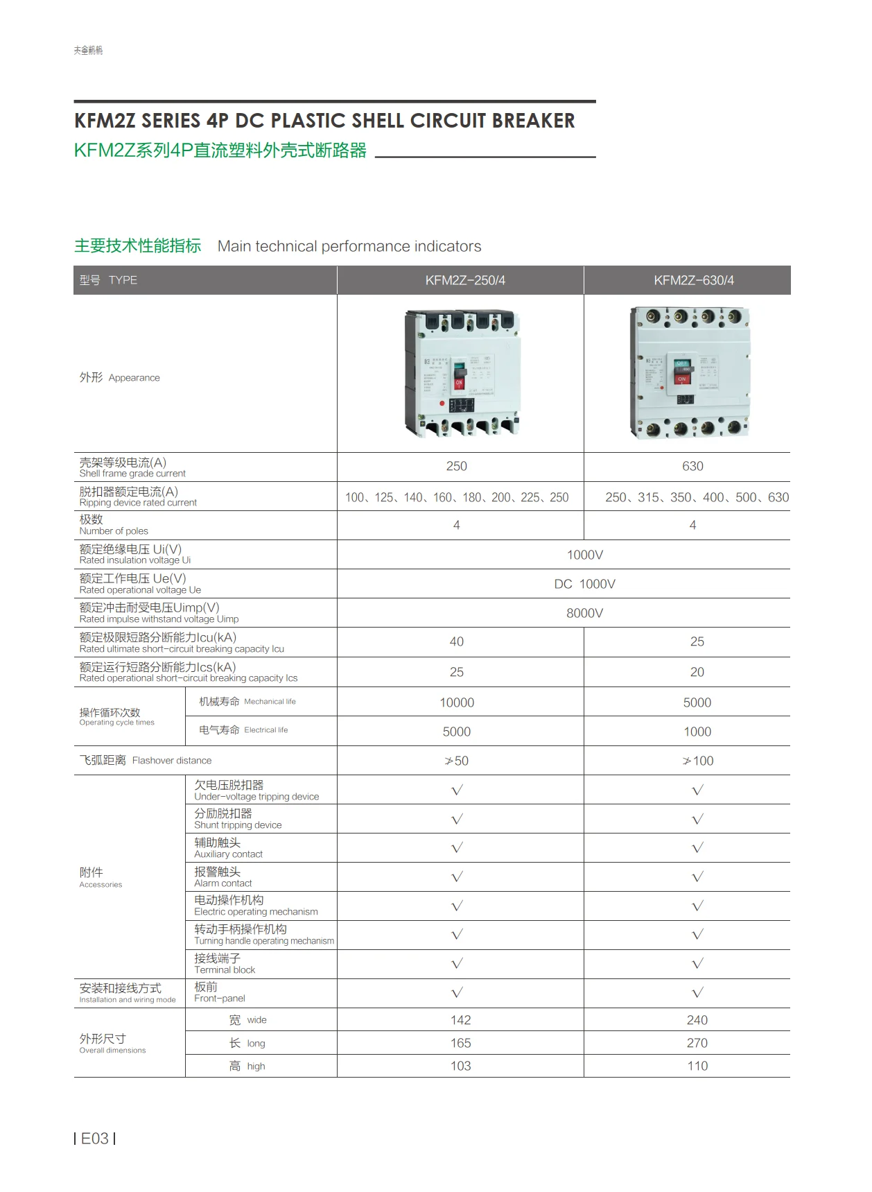 Kfm2z-630a 4p Dc Mccb Factory Direct New Design Daqo Kfine - Buy Molded Case Circuit Breaker ...