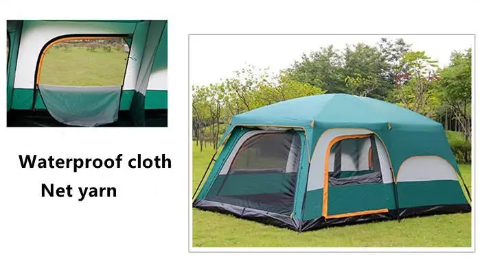 Ultralight Nylon 2-person Trekking Pole Tent Waterproof For Camping ...