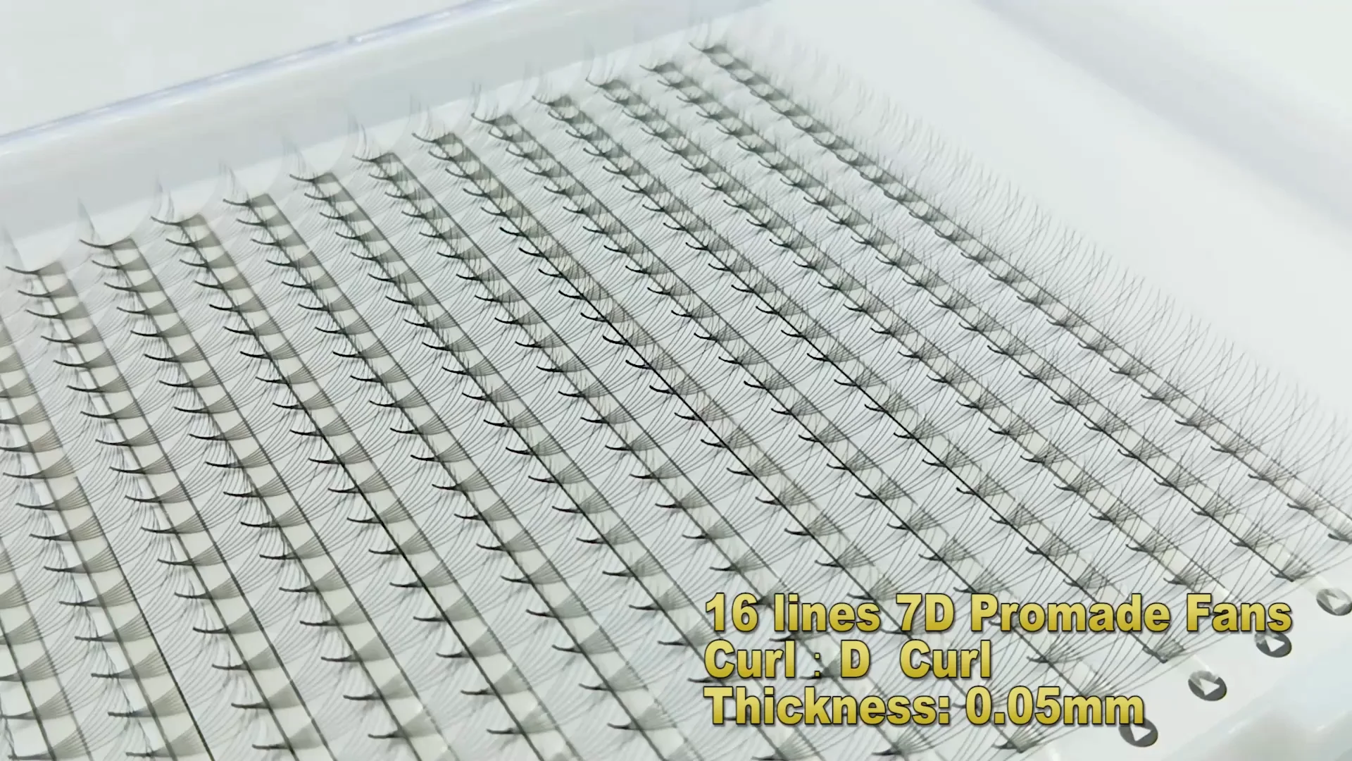 Korean Fiber Premades Fan Individual Eye Lashes Volume 0.05 0.07 Cc C D ...