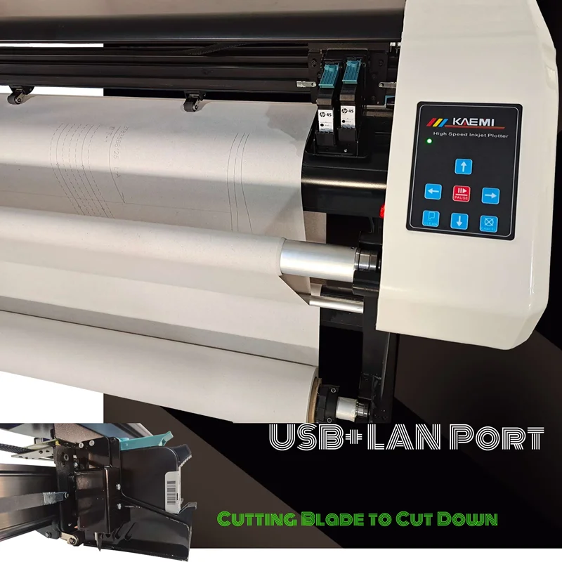 2 Head 4 Head Inkjet Printing Plotter - Efficient & Versatile