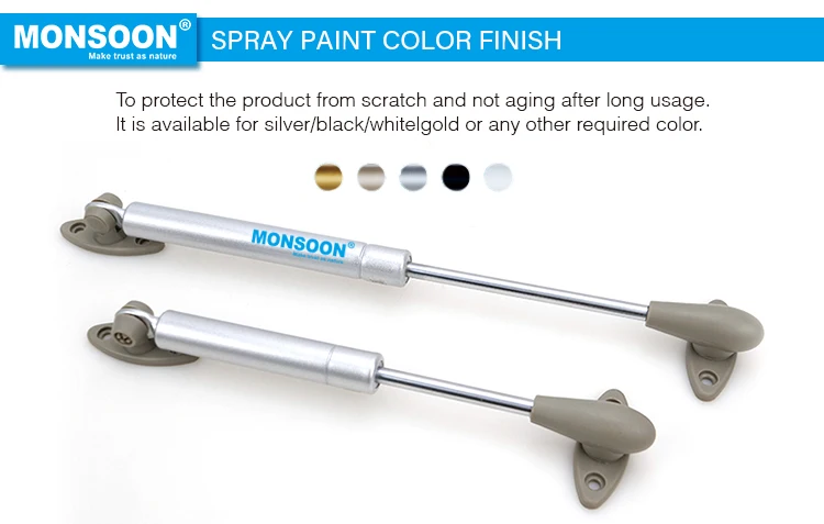 Stainless Steel Gas Strut Cylinder 100N Lift Gas Spring for Kitchen ...