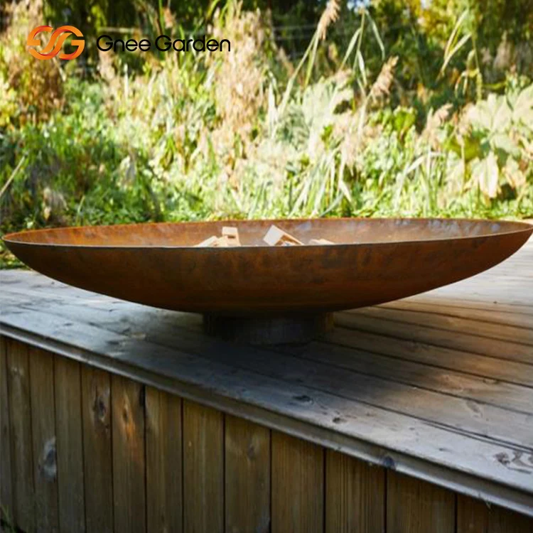 Wood Burning 60-150cm Corten Steel Metal Fire Bowl Outdoor Fire Pit ...
