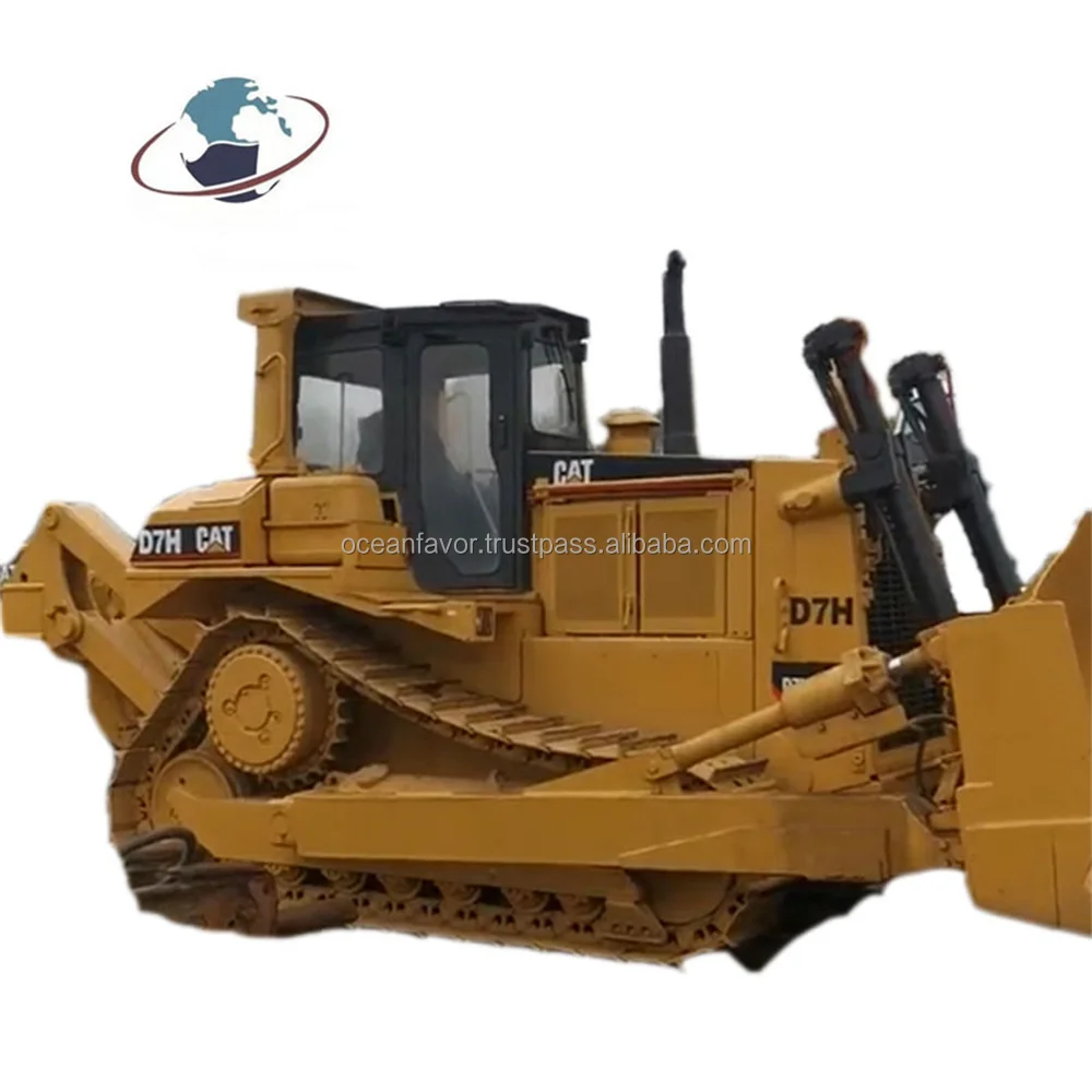 Japan Made Triangle Track Caterpillar D7H Crawler Bulldozer
