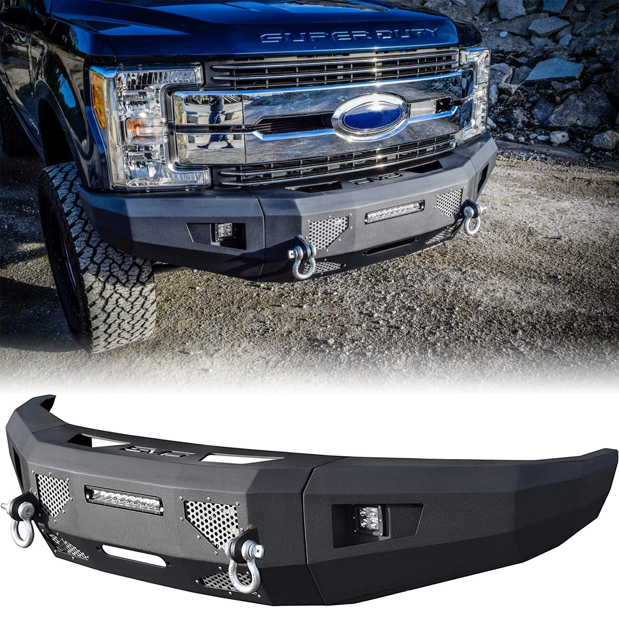 Offroad Front Bumper fit 2017-2019 Ford F-250 F-350 F-450 Super Duty ...