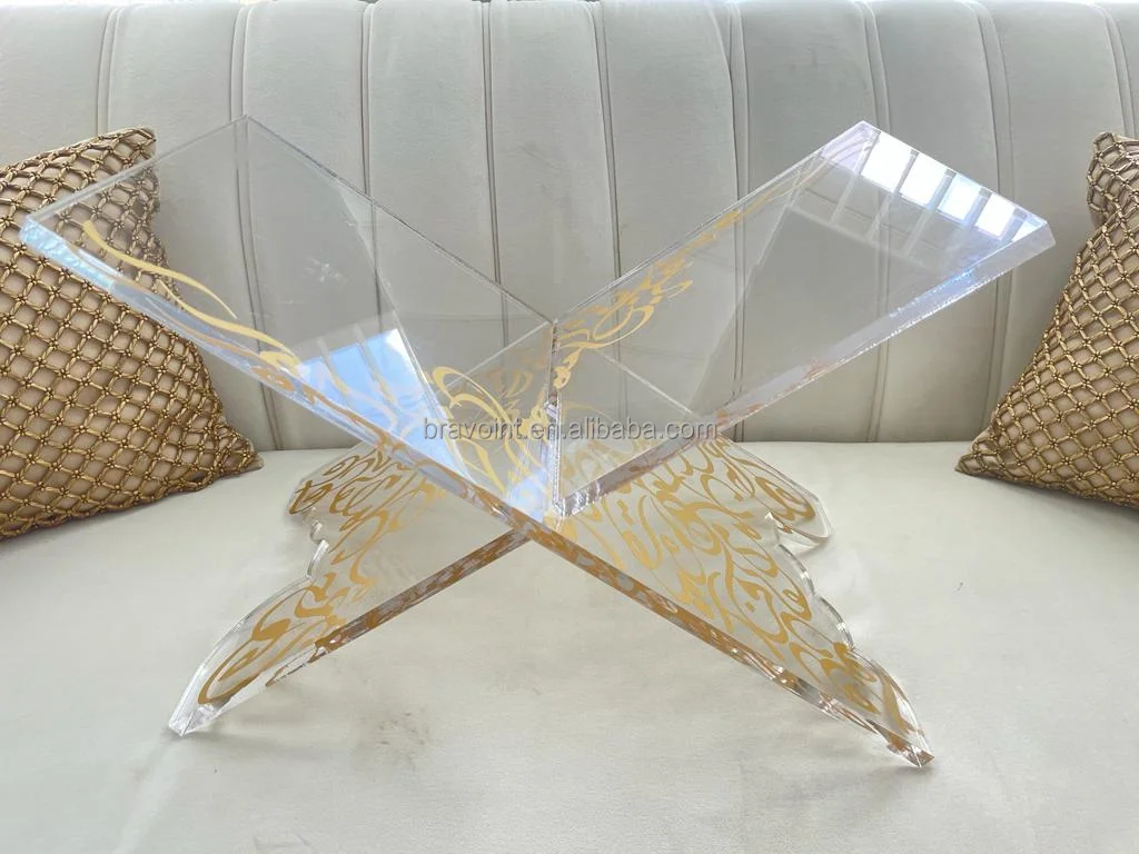 Custom Made Acrylic Quran Stand With Arabic Calligraphy - Buy Quran ...