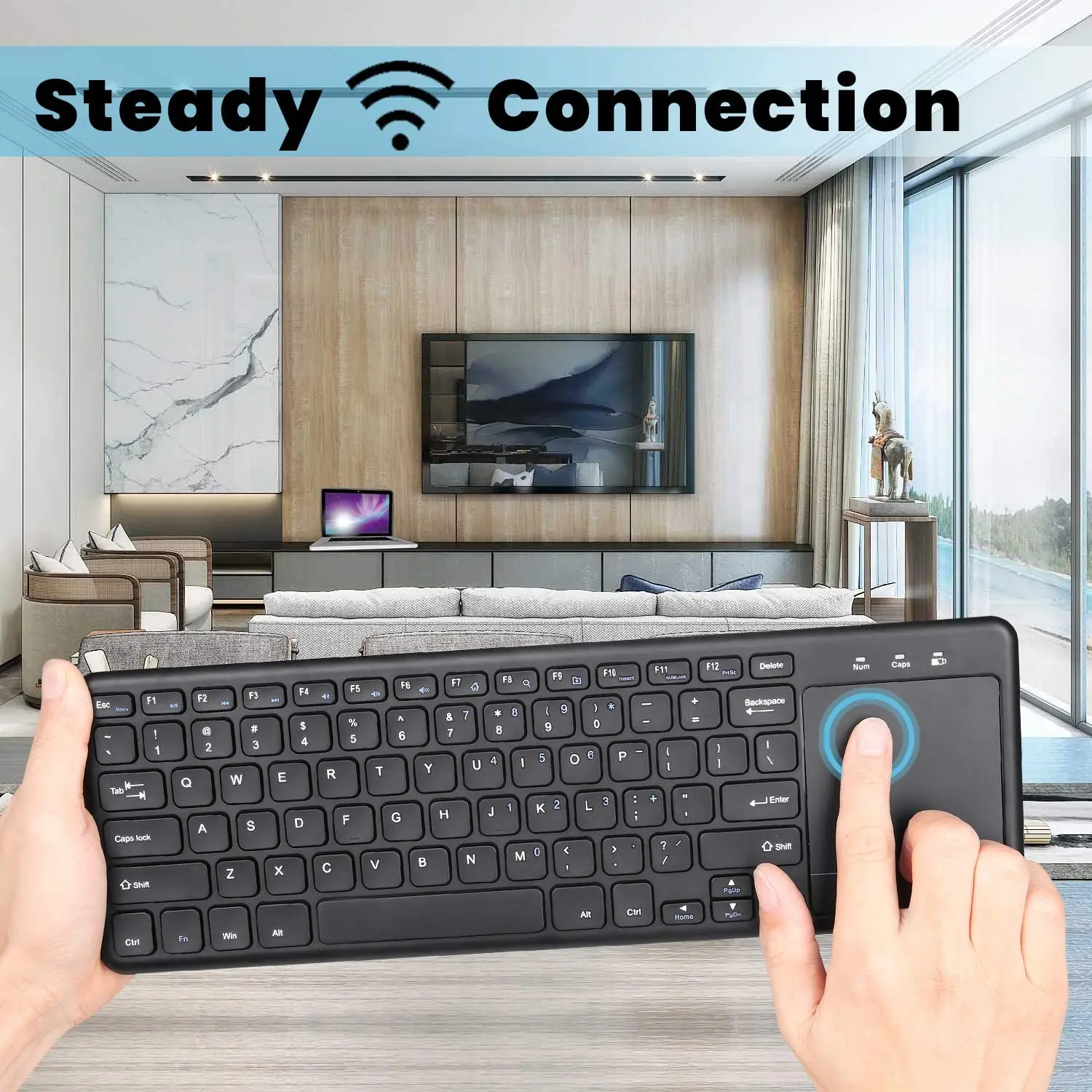 Custom French German Ergonomic Slim QWERTY Keyboard