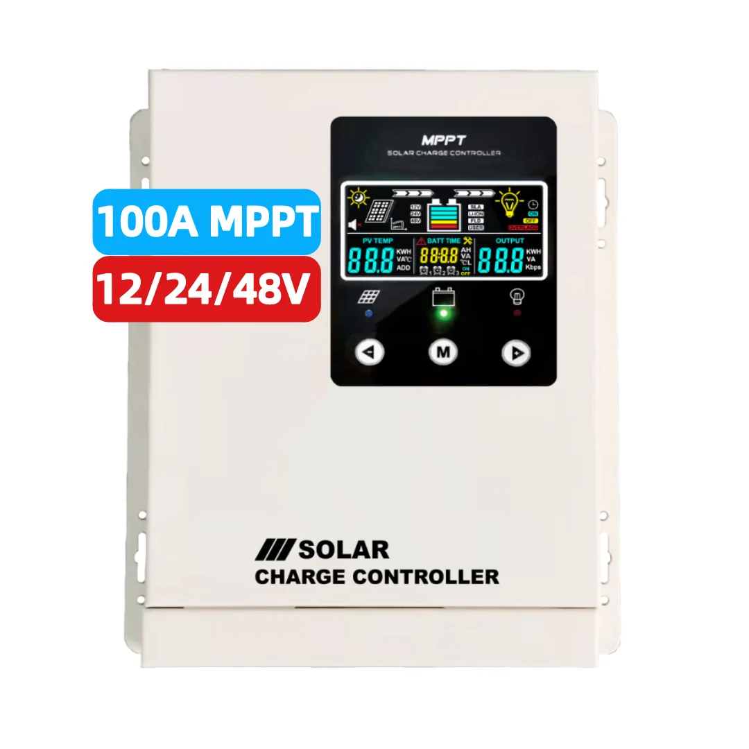 Solar Charge Controller 100a Intelligent 100a Mppt Solar Charge Controller Sun Solar Charge ...
