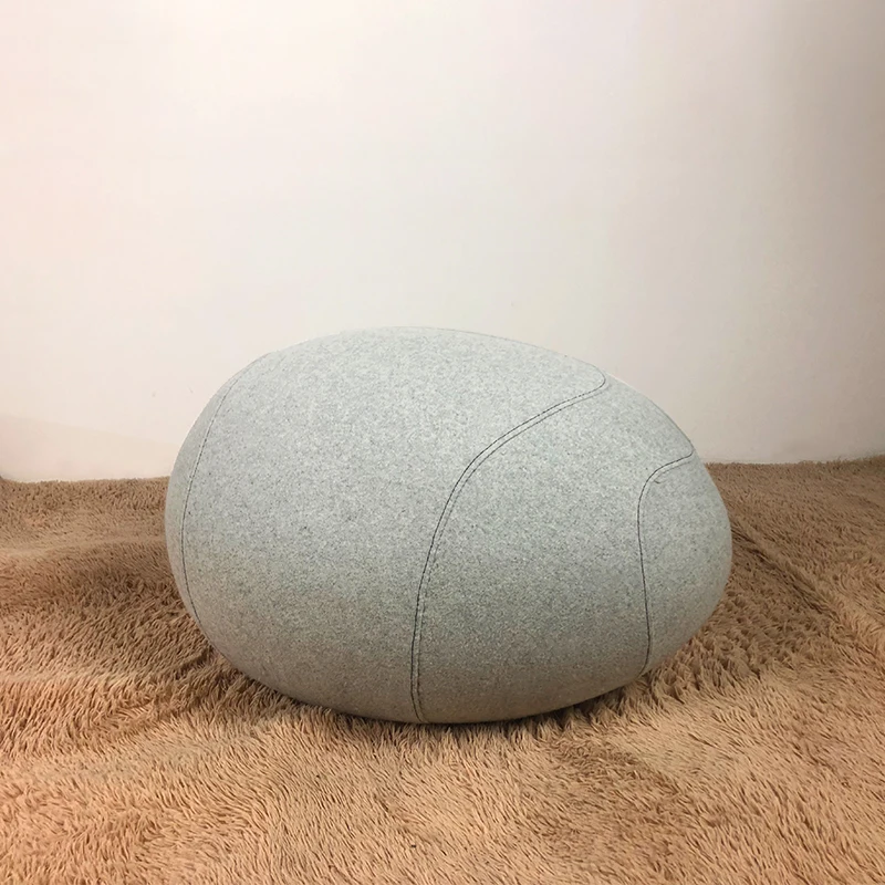 Modern Living Room Pebble Chair - Comfortable Ottoman