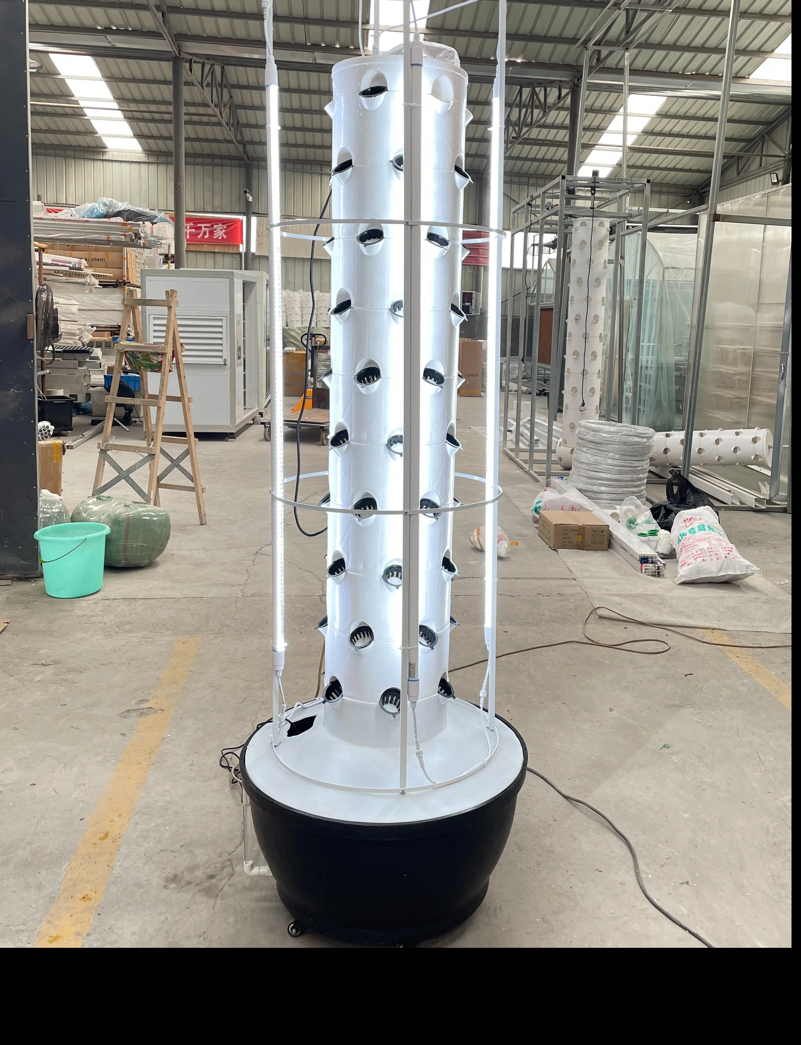 Aeroponic Tower System Commerical Project Greenhouse Hydroponic Tower ...