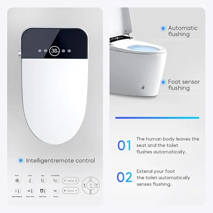 Smart Bathroom Intelligent Toilet Seat Automatic Household One ...